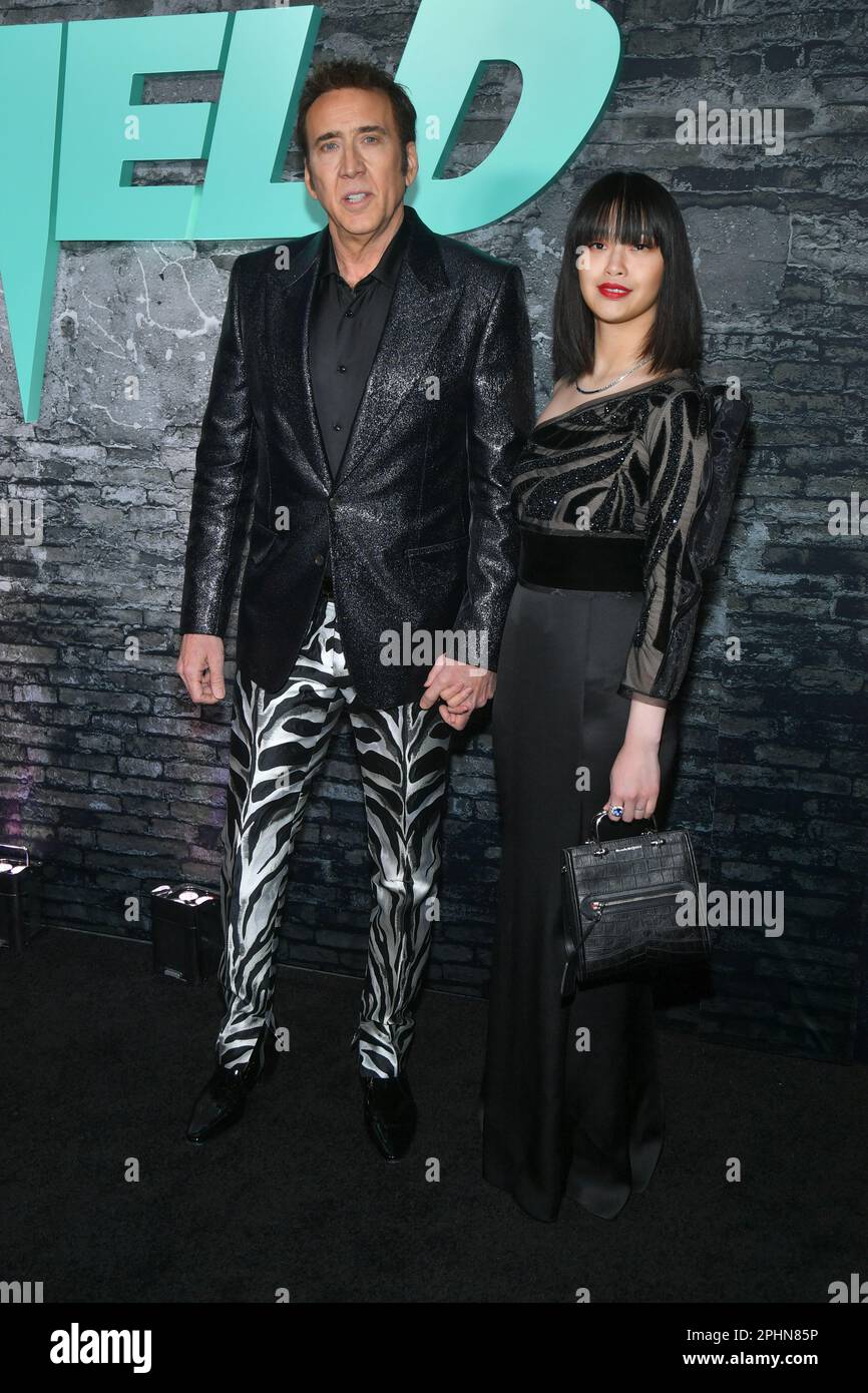 Nicolas Cage and Riko Shibata Stock Photo - Alamy