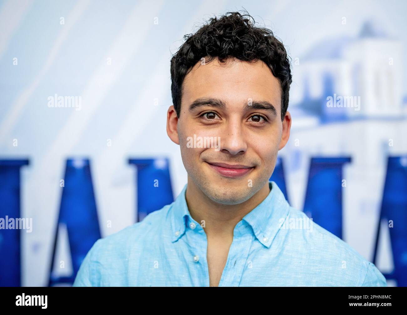 AMSTERDAM - Samir Hassan during the cast presentation of the ABBA musical Mamma Mia. ANP REMKO ...