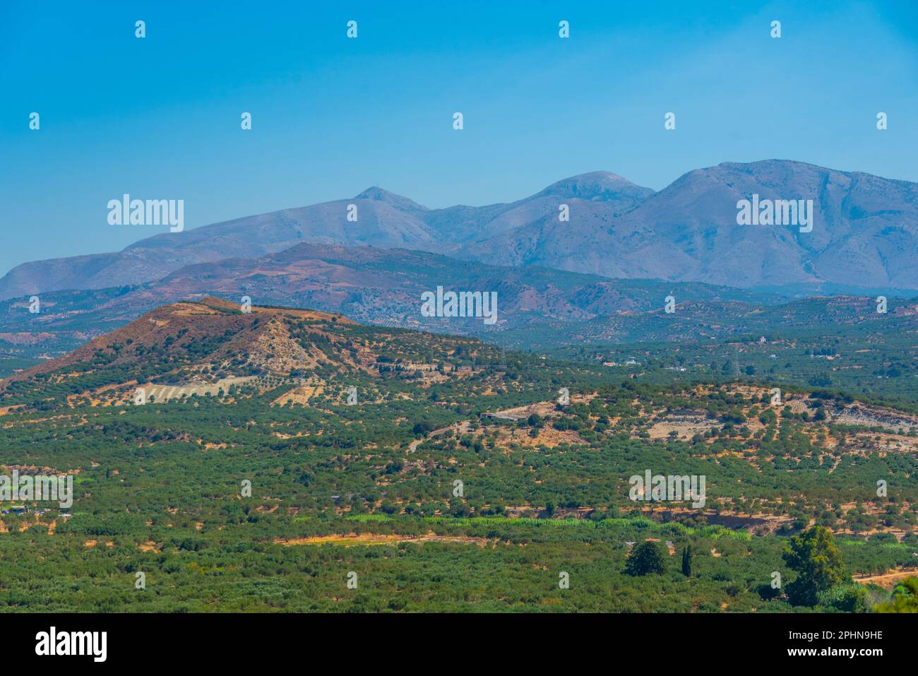 Hilly countryside of Greek island Crete Stock Photo - Alamy