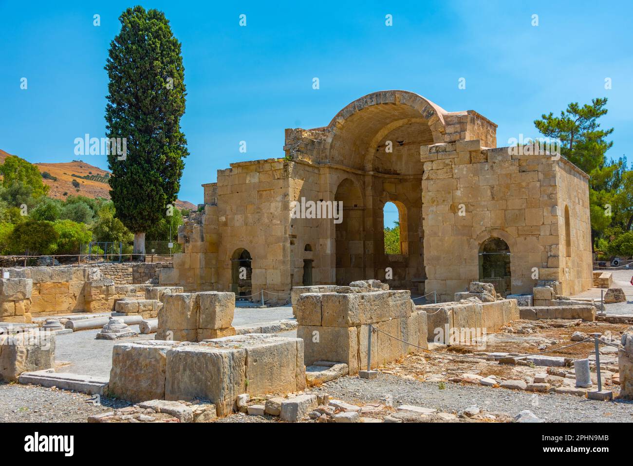 Church of Saint Titus at Archaeological Site of Gortyna at Crete ...