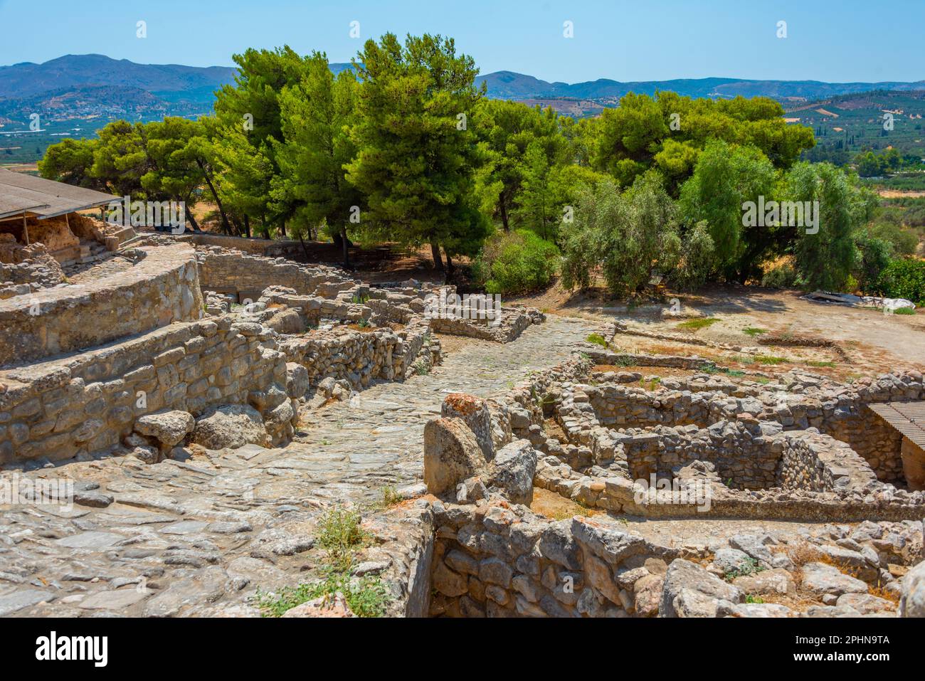 Minoan Palace of Phaistos at Greek island Crete Stock Photo - Alamy