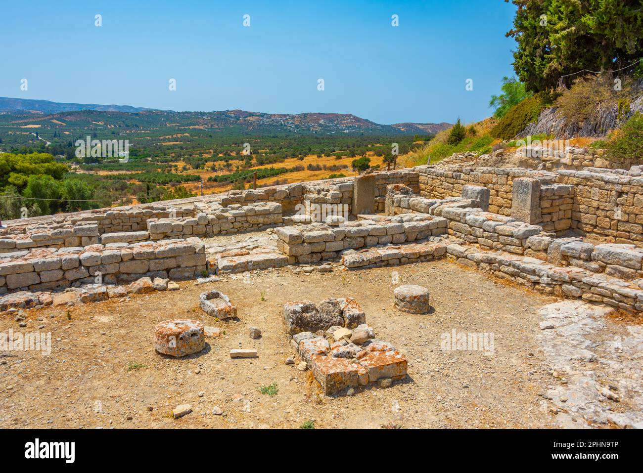 Minoan Palace of Phaistos at Greek island Crete Stock Photo - Alamy