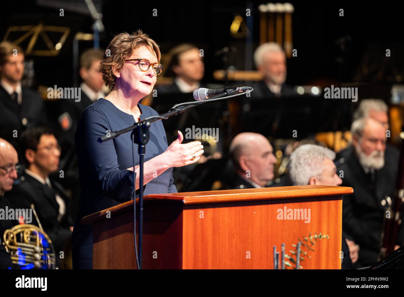 Nienburg, Germany. 29th Mar, 2023. Daniela Behrens (SPD), Minister of ...