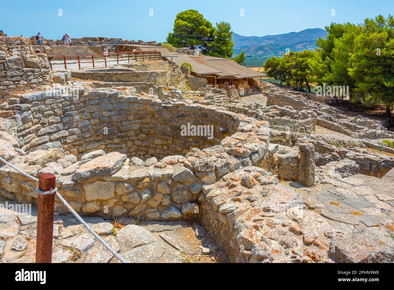 Minoan Palace of Phaistos at Greek island Crete Stock Photo - Alamy