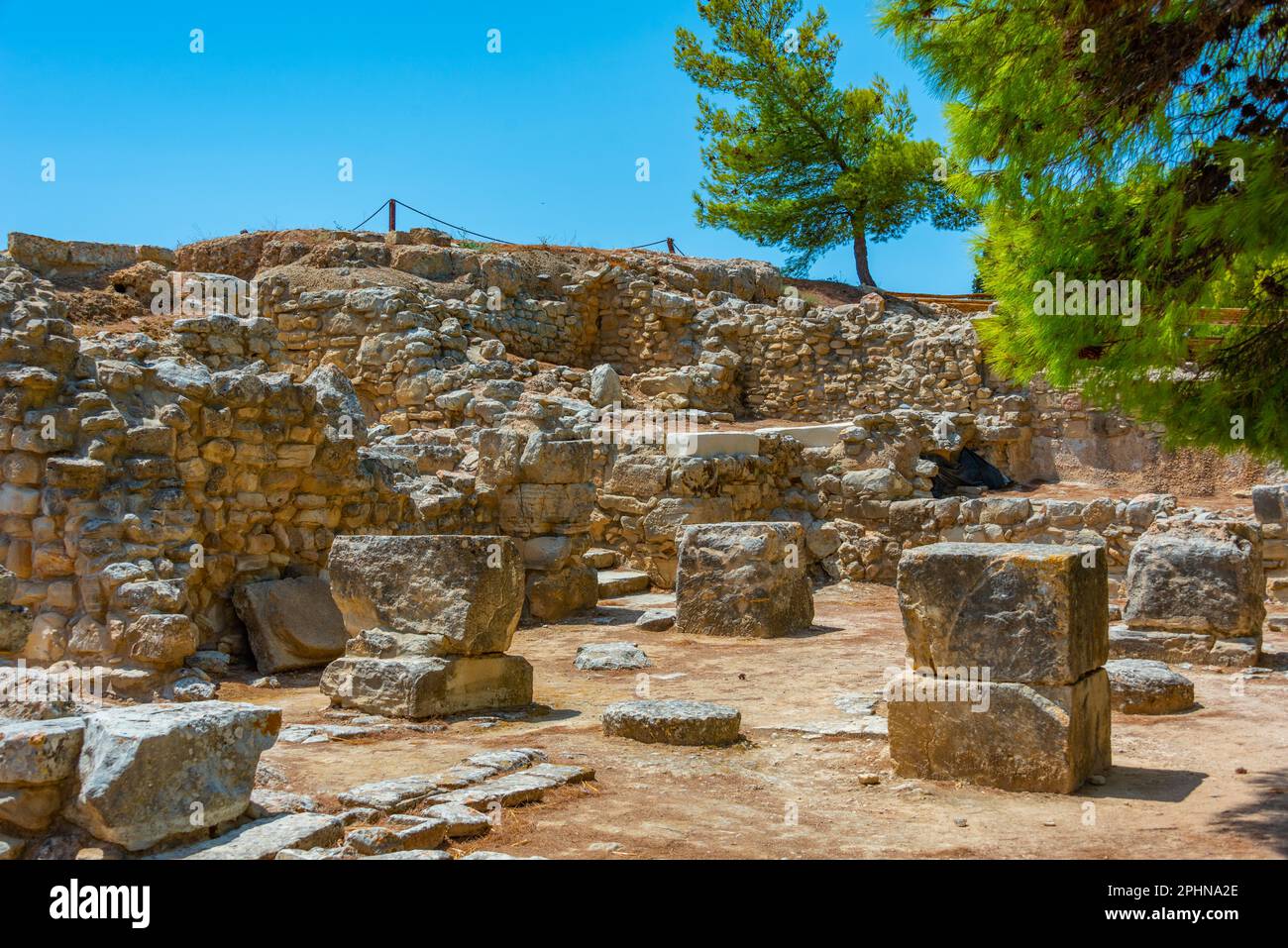 Archaeological Site of Agia Triada at Greek island Crete Stock Photo ...