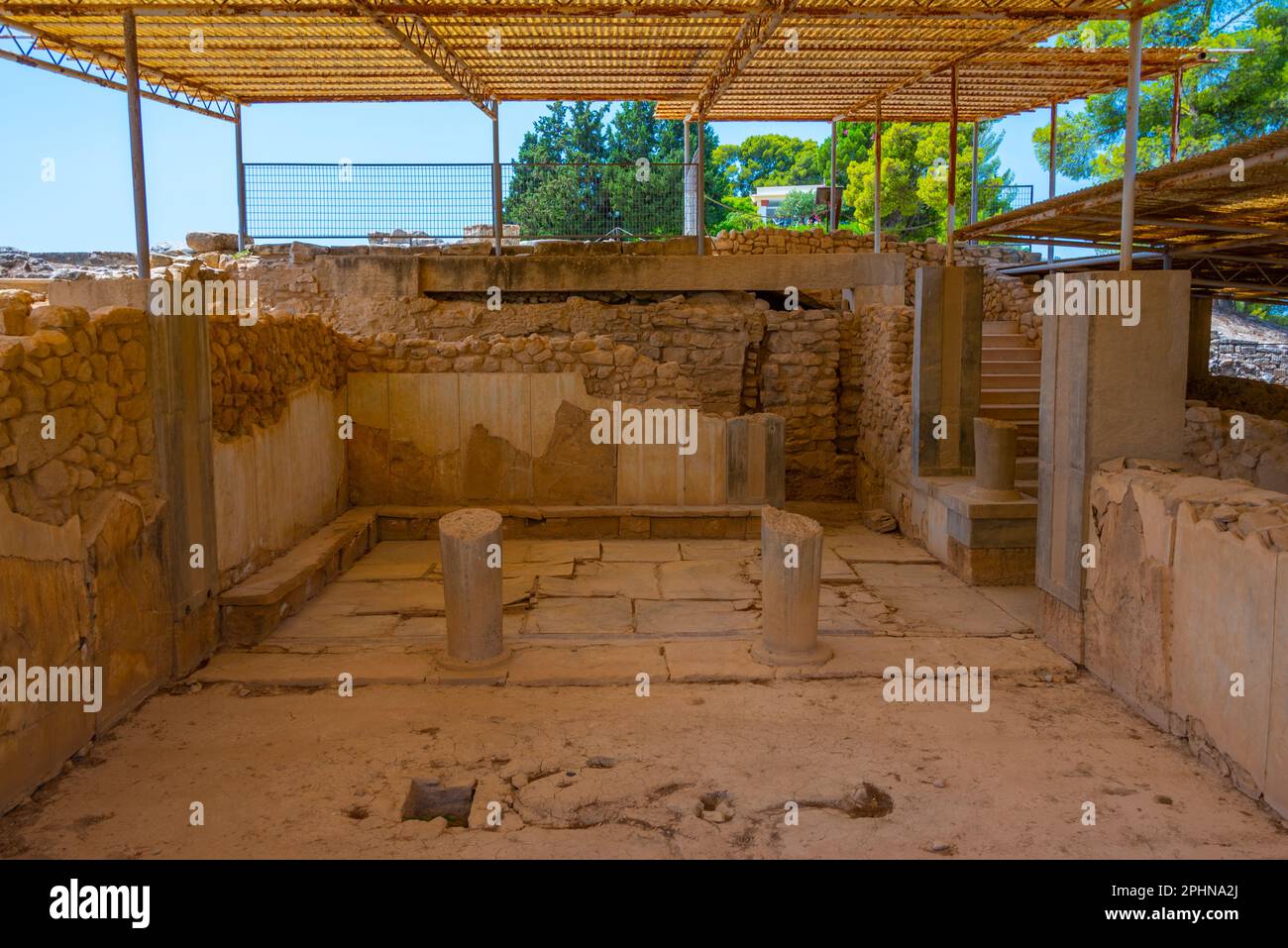 Archaeological Site of Agia Triada at Greek island Crete Stock Photo ...