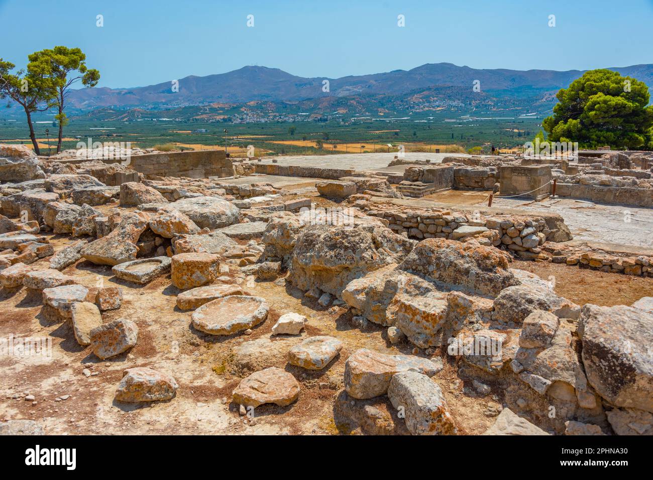 Archaeological Site of Agia Triada at Greek island Crete Stock Photo ...