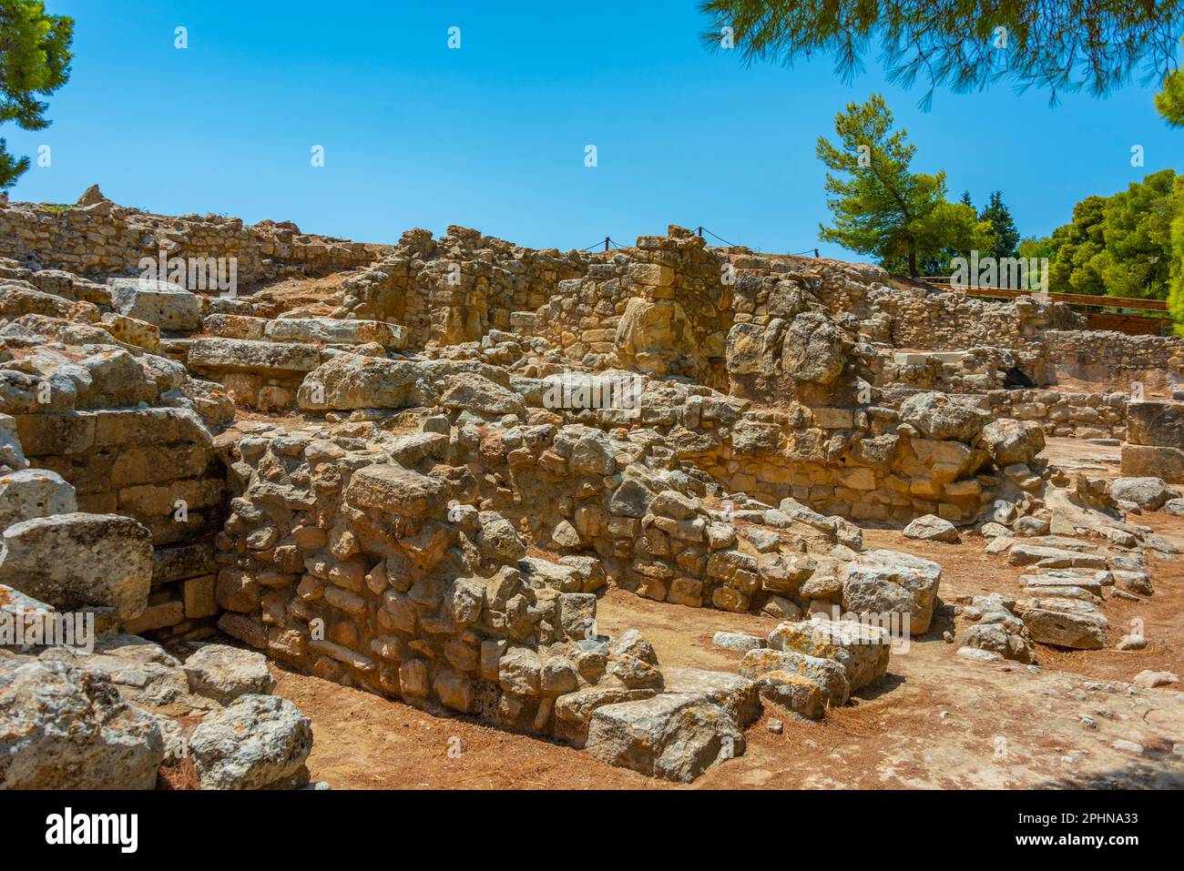 Archaeological Site of Agia Triada at Greek island Crete Stock Photo ...
