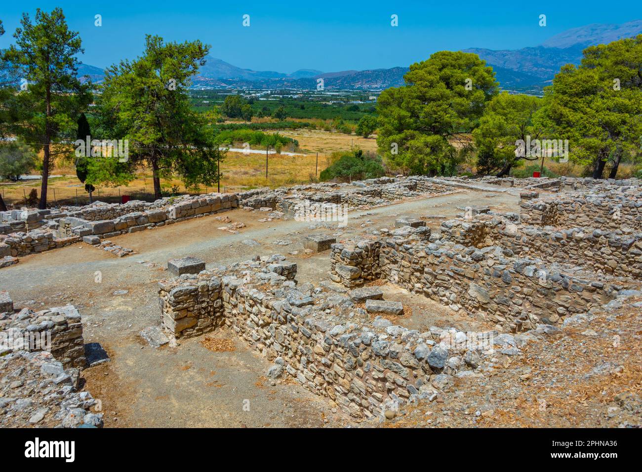 Archaeological Site of Agia Triada at Greek island Crete Stock Photo ...
