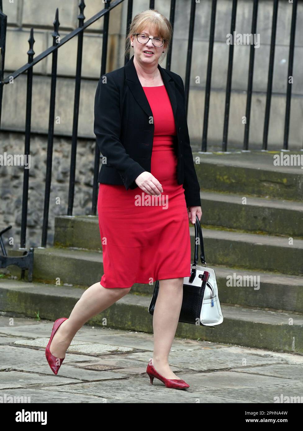 Deputy First Minister Shona Robison MSP arriving at Bute House ...