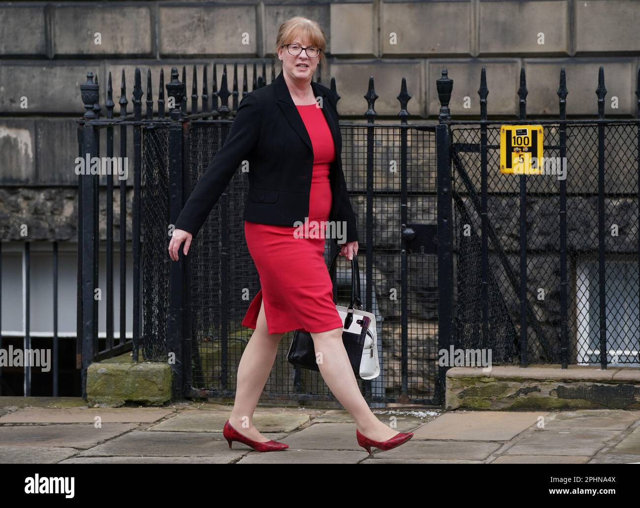 Deputy First Minister Shona Robison MSP arriving at Bute House ...