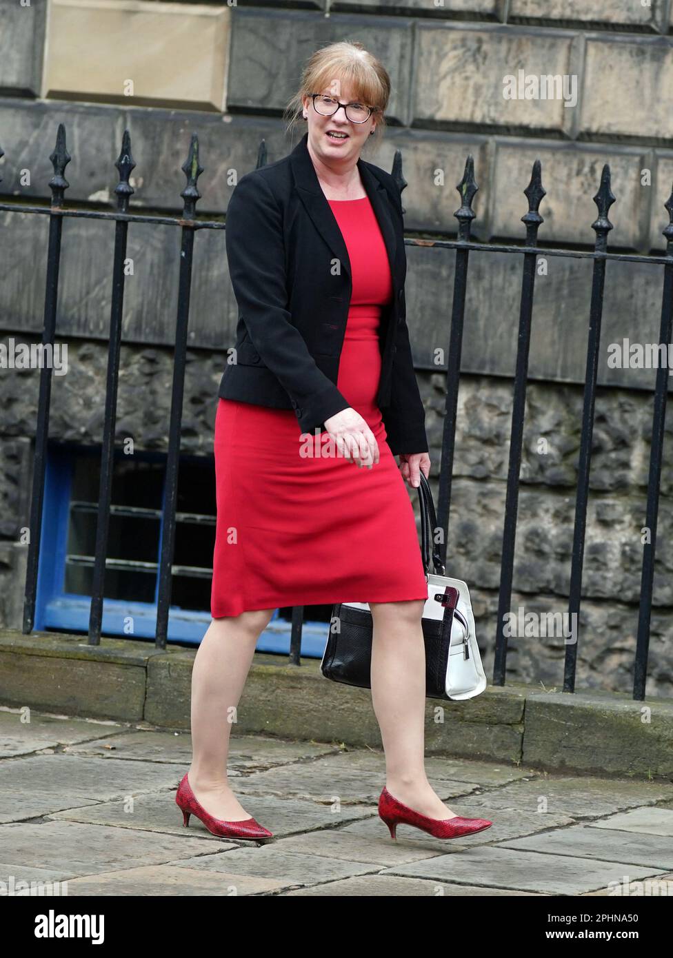 Deputy First Minister Shona Robison MSP arriving at Bute House ...