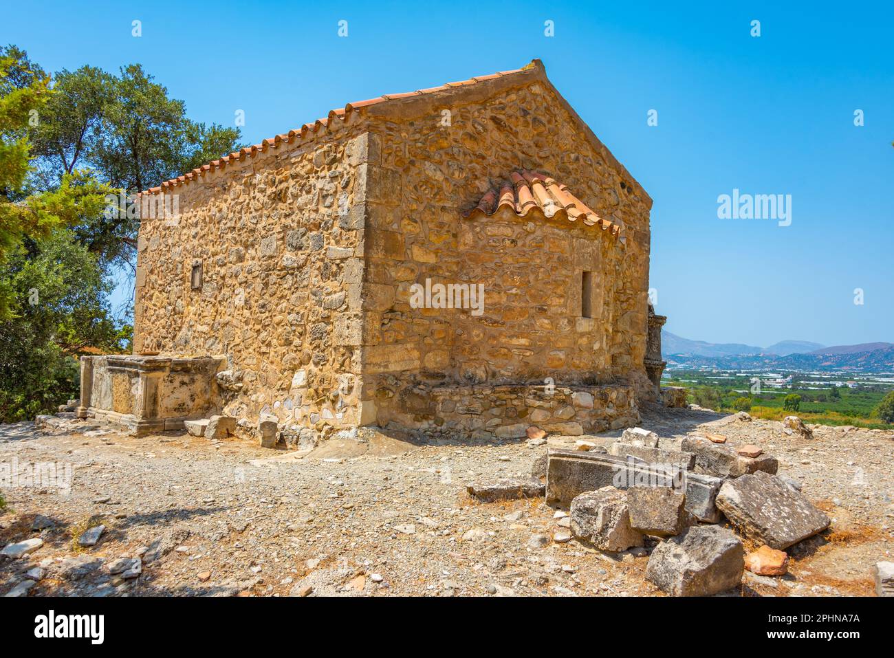 Church of Saint George at Archaeological Site of Agia Triada at Greek ...