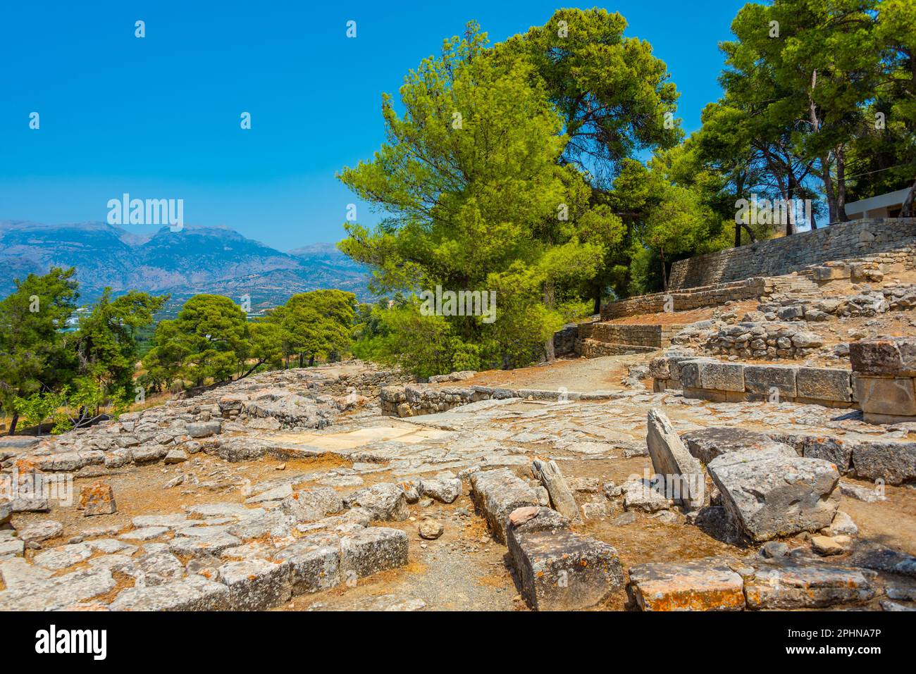Archaeological Site of Agia Triada at Greek island Crete Stock Photo ...