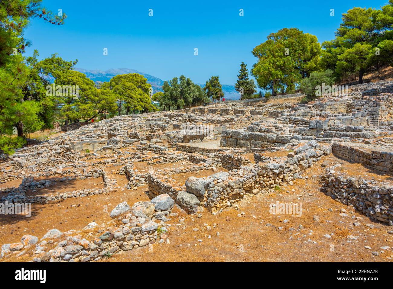 Archaeological Site of Agia Triada at Greek island Crete Stock Photo ...