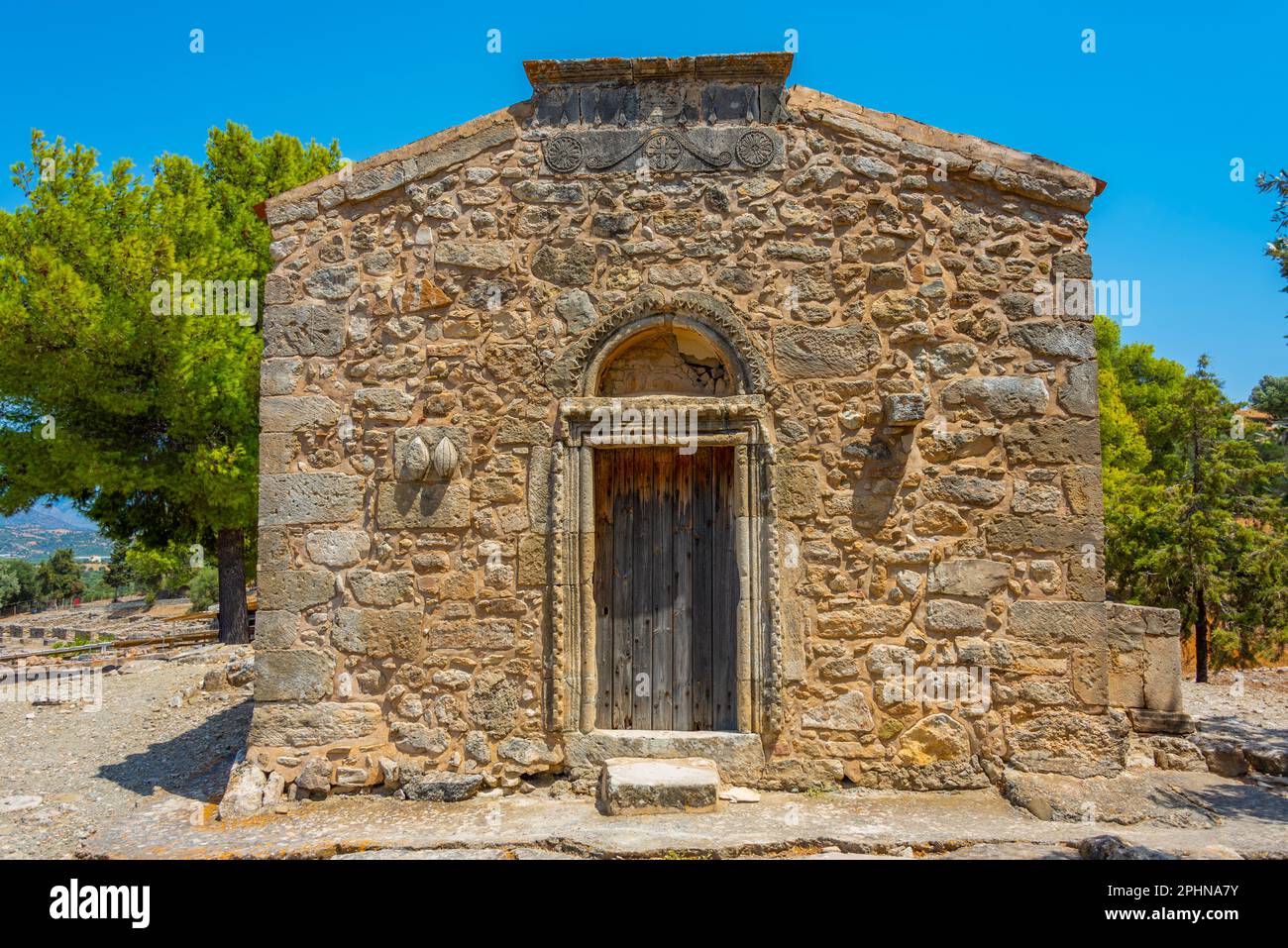 Church of Saint George at Archaeological Site of Agia Triada at Greek ...