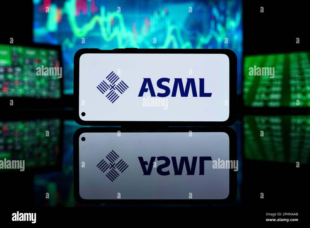 ASML company on stock market. ASML financial success and profit Stock ...