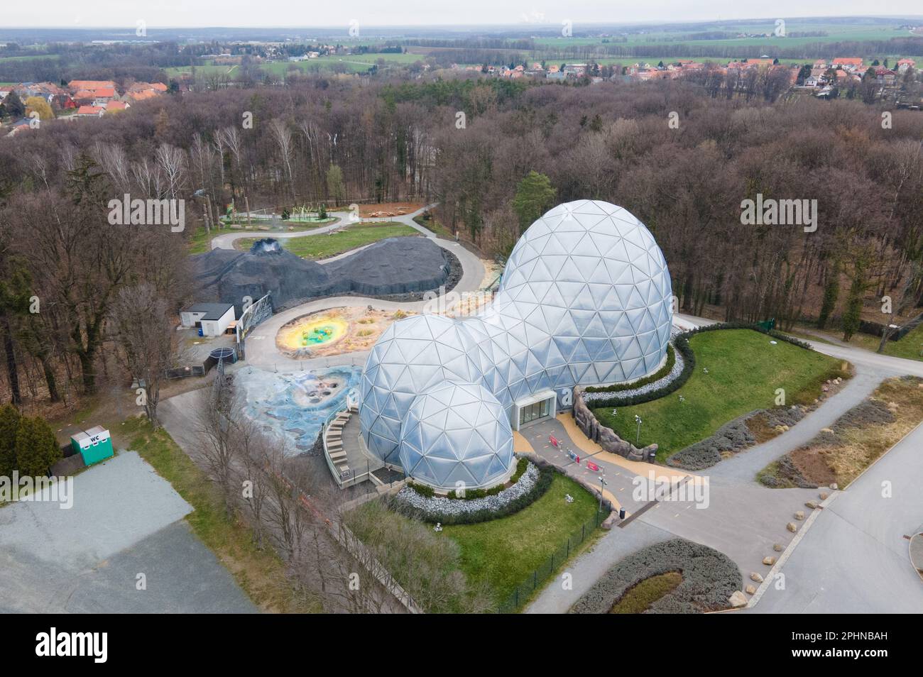 29 March 2023, Saxony, Kleinwelka: The visitor center, the so-called ...
