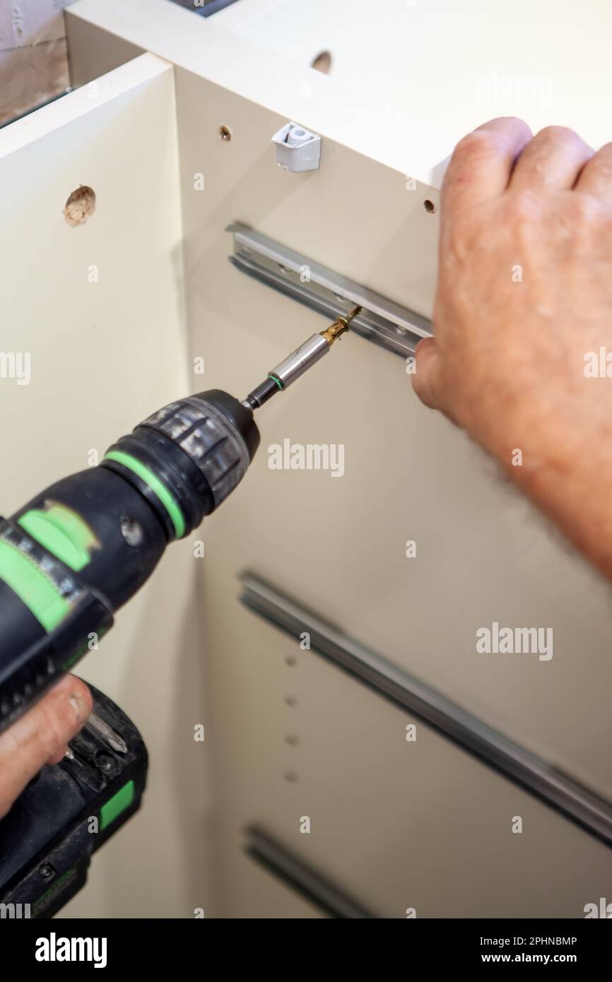 The drawer runners hi-res stock photography and images - Alamy