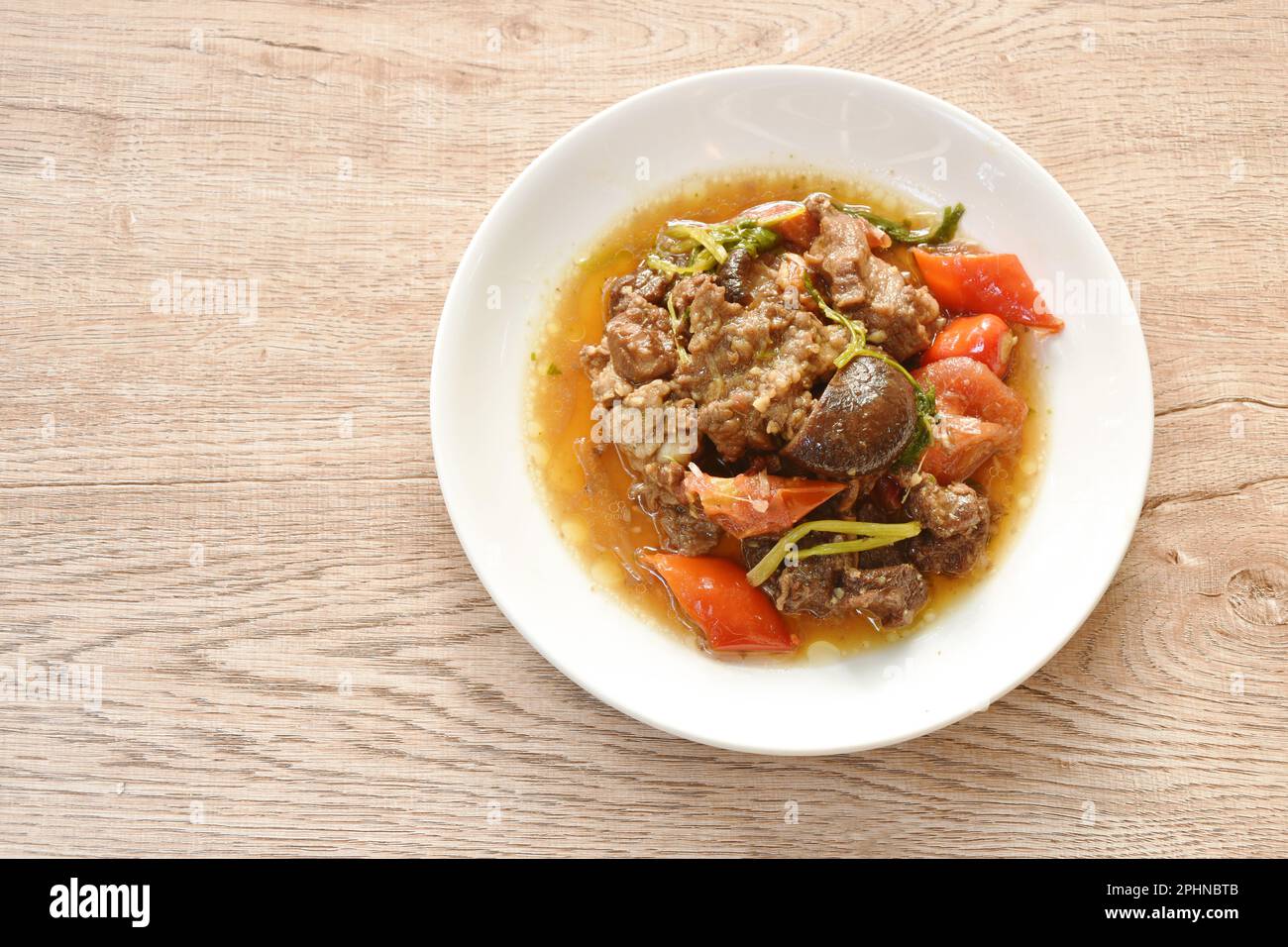 boiled slice braised beef and chili stew on plate Stock Photo - Alamy boiled slice braised beef and chili stew on plate Stock Photo - Alamy