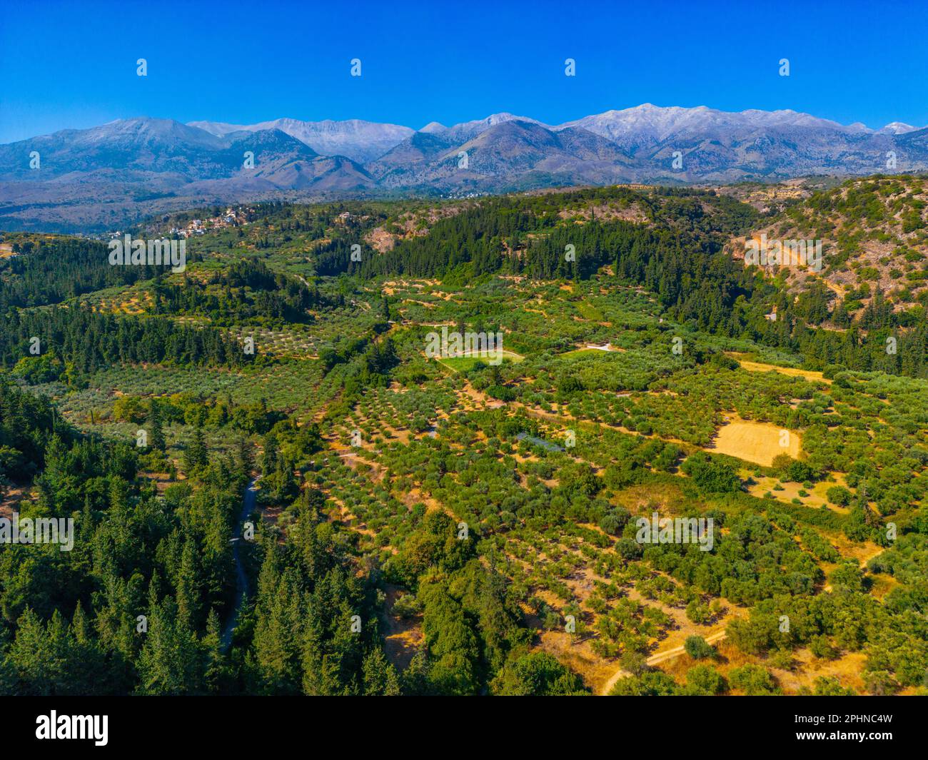 Hilly countryside of Greek island Crete Stock Photo - Alamy