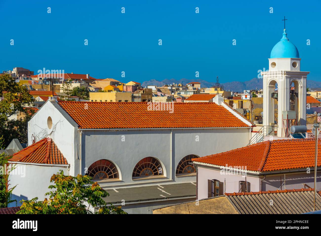 Cathedral of Saint Mary of the Assumption at Greek town Chania, Crete ...