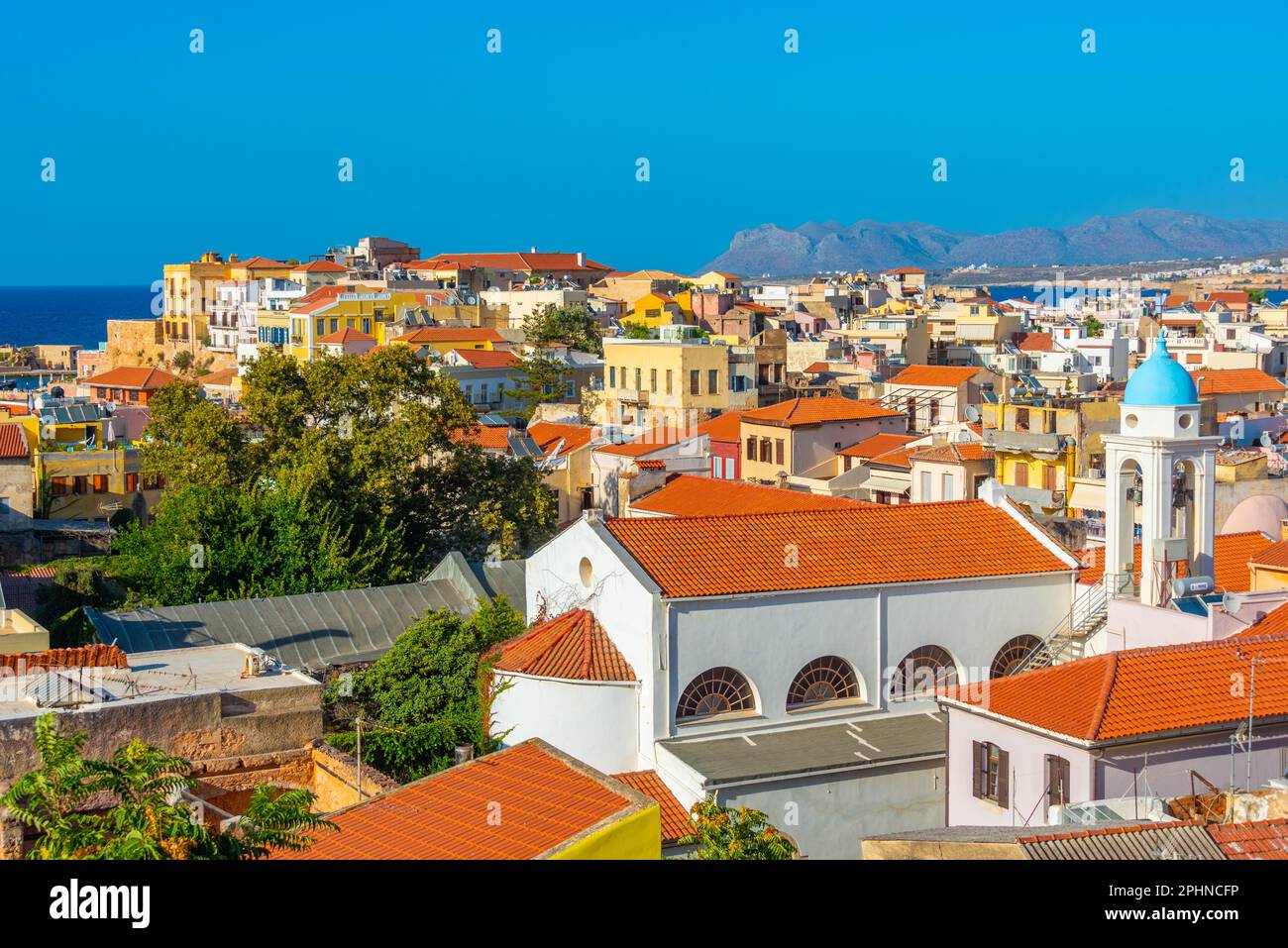 Cathedral of Saint Mary of the Assumption at Greek town Chania, Crete ...