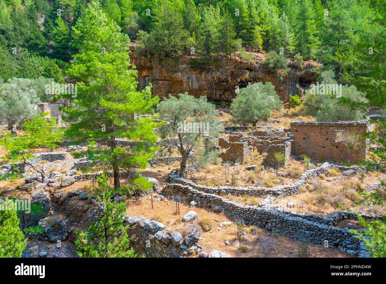 Crete village samaria hi-res stock photography and images - Alamy