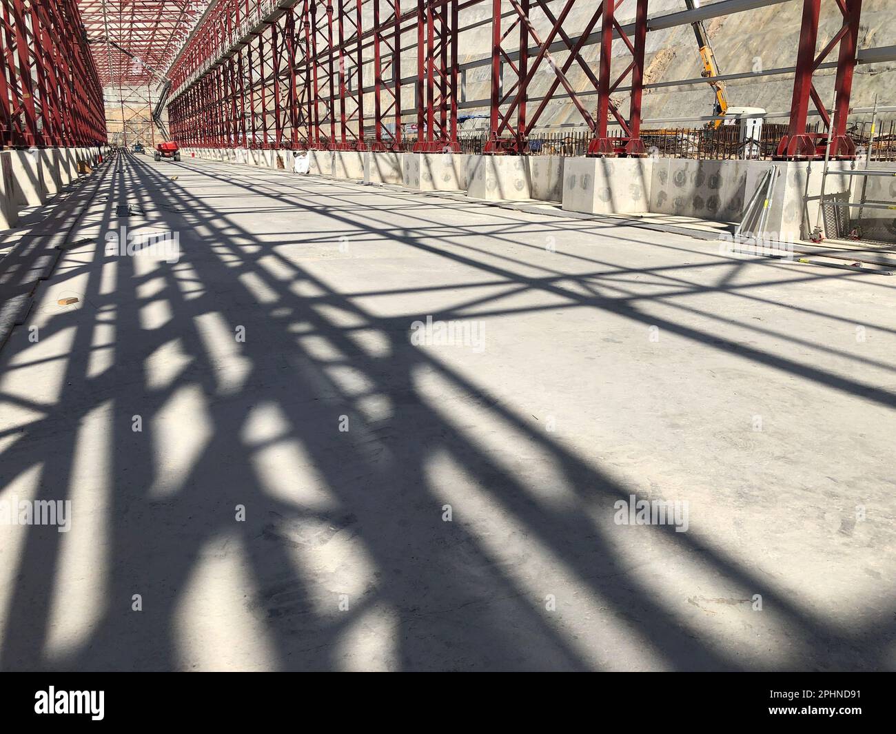 Concrete pillars support low ceiling hi-res stock photography and ...