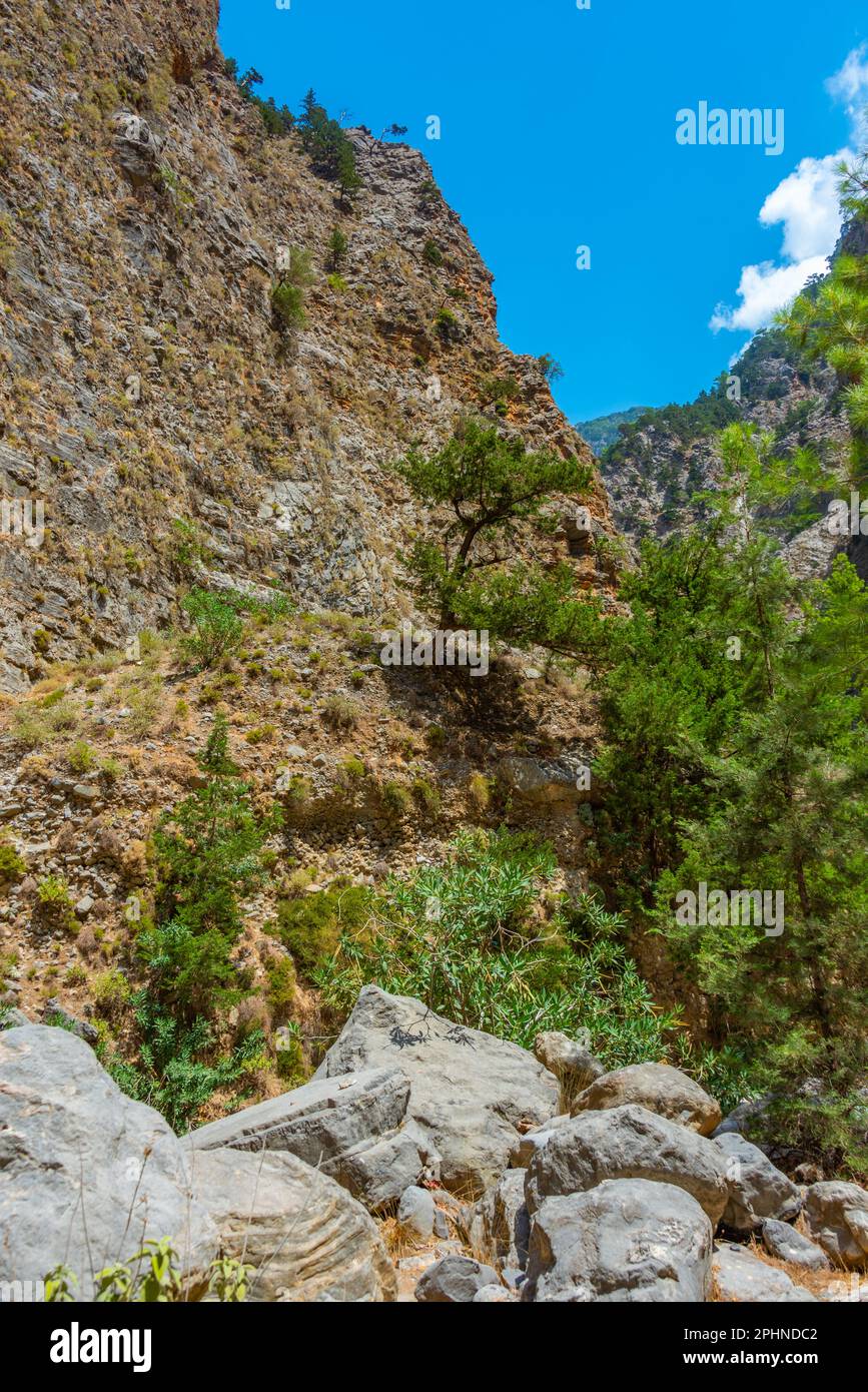 Samaria gorge at Greek island Crete Stock Photo - Alamy