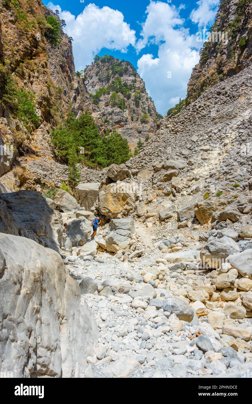 Samaria gorge at Greek island Crete Stock Photo - Alamy