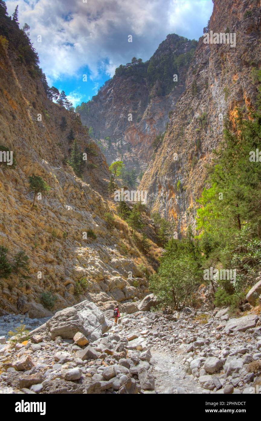 Samaria gorge at Greek island Crete Stock Photo - Alamy