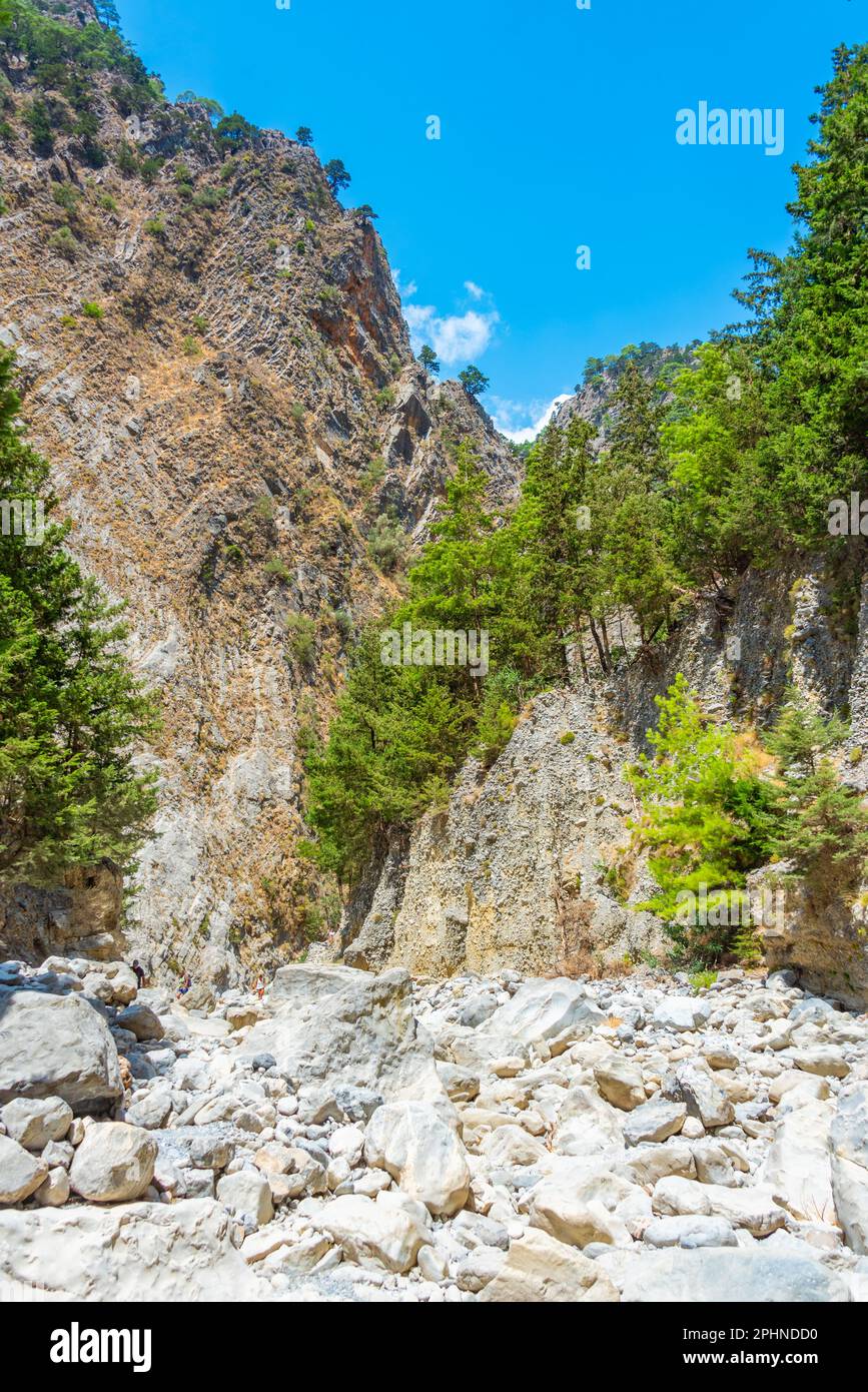 Samaria gorge at Greek island Crete Stock Photo - Alamy