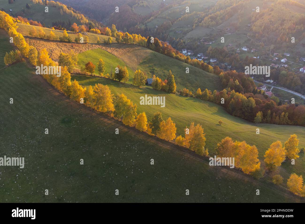 Autumn landscape of the Transylvania countryside Stock Photo - Alamy