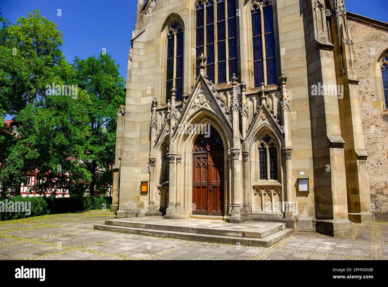 Protestant collegiate church in the town of Dettingen an der Erms ...