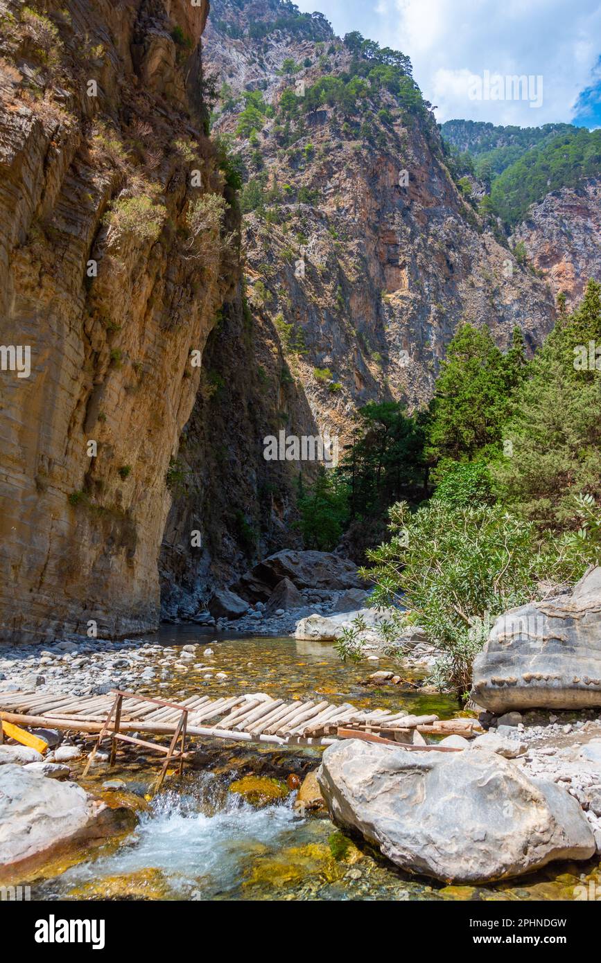 Creek at Samaria gorge at Greek island Crete Stock Photo - Alamy