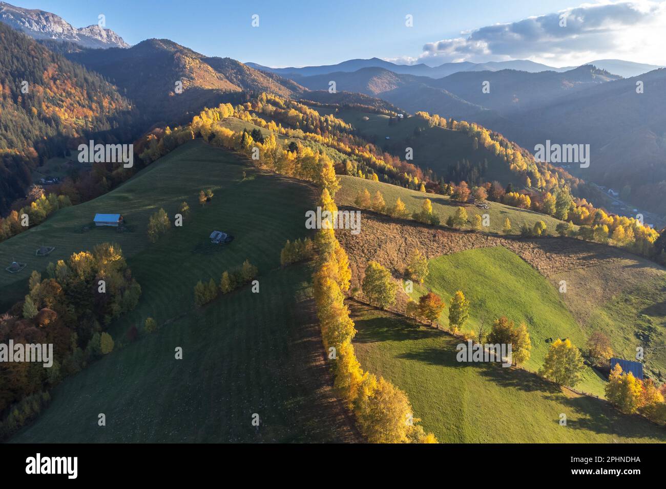 Autumn landscape of the Transylvania countryside Stock Photo - Alamy