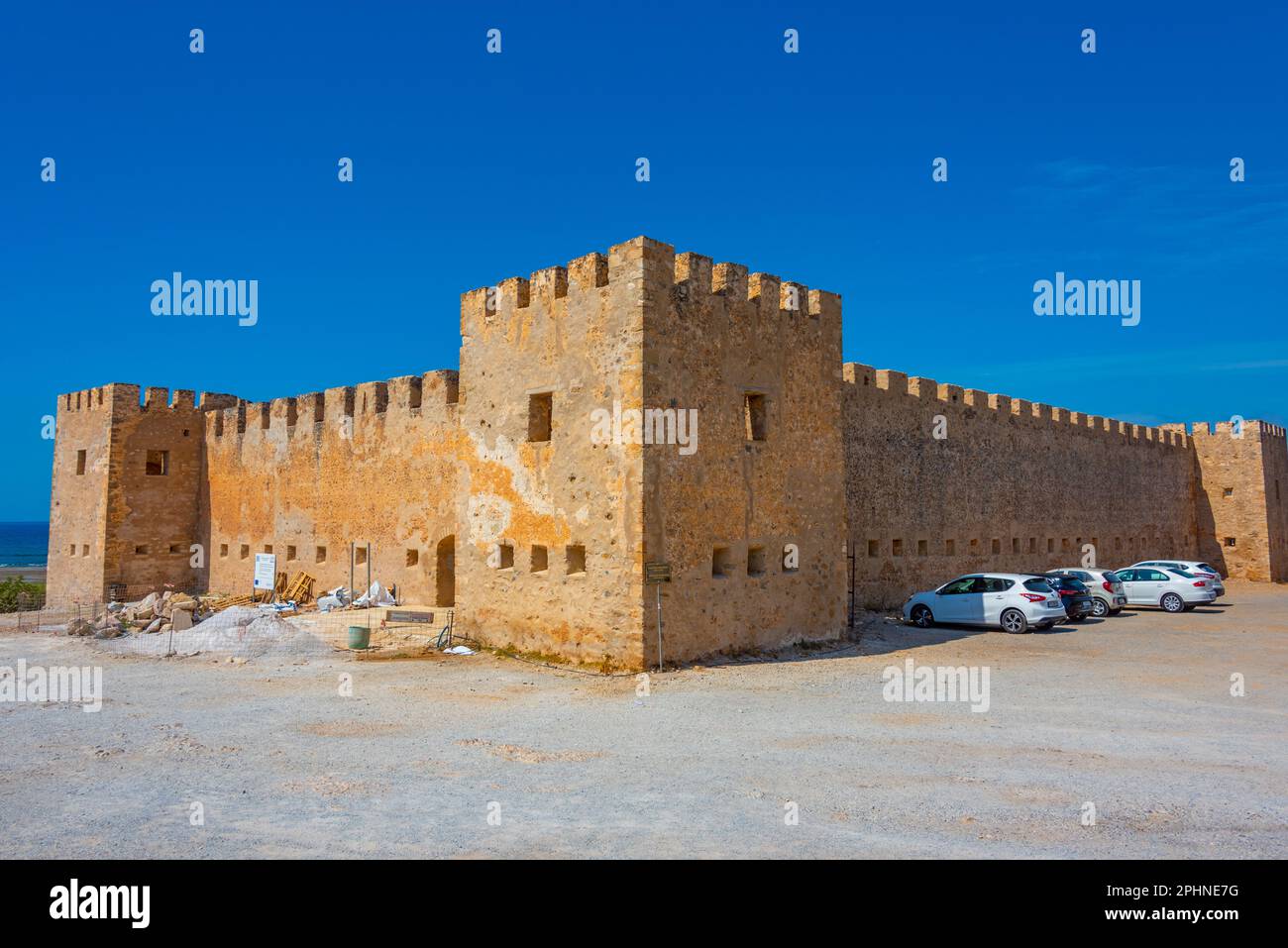 Frangokastello Fortress at Greek island Crete Stock Photo - Alamy