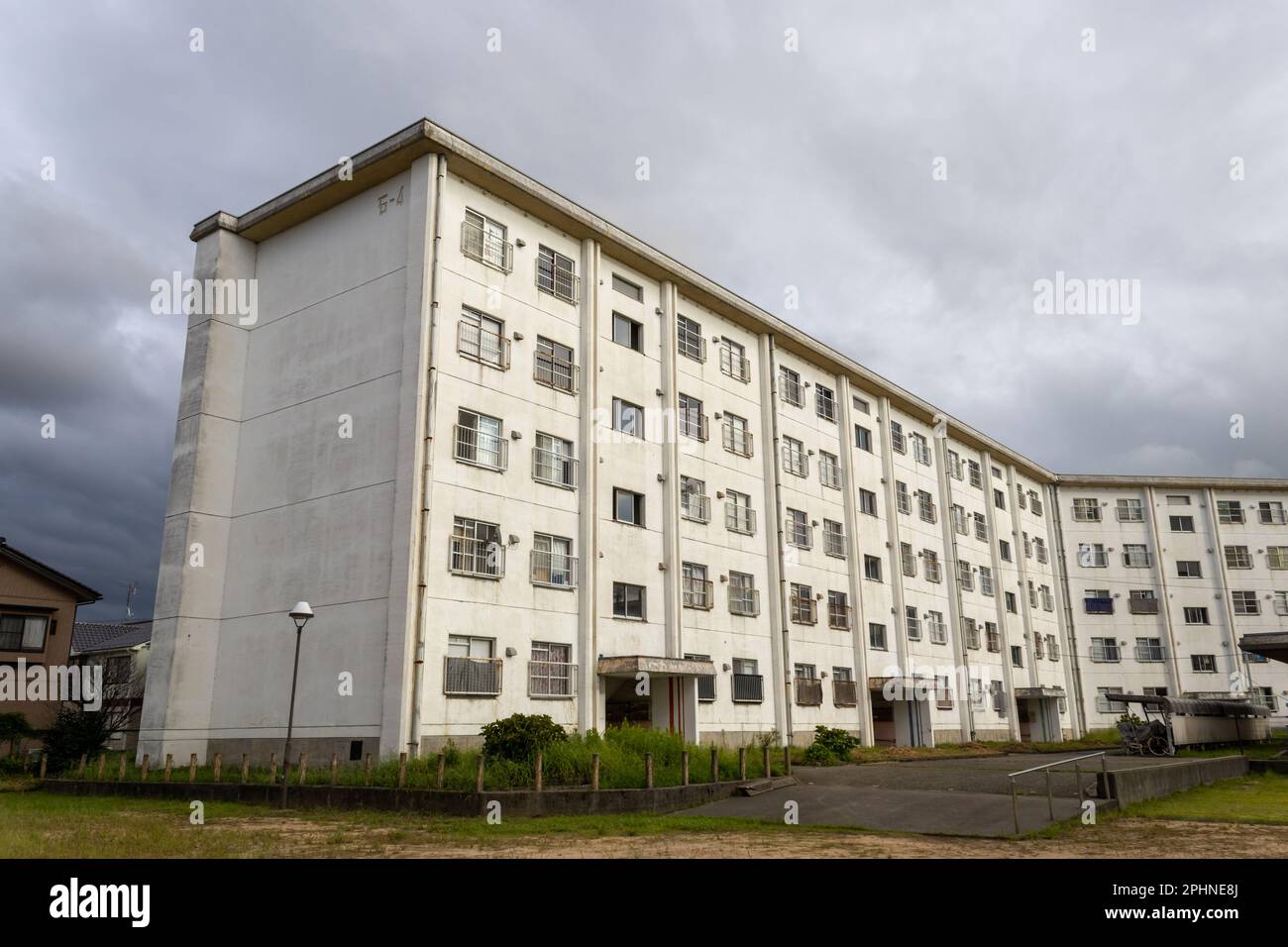 View of large apartment block, Kanazawa, Japan Stock Photo - Alamy