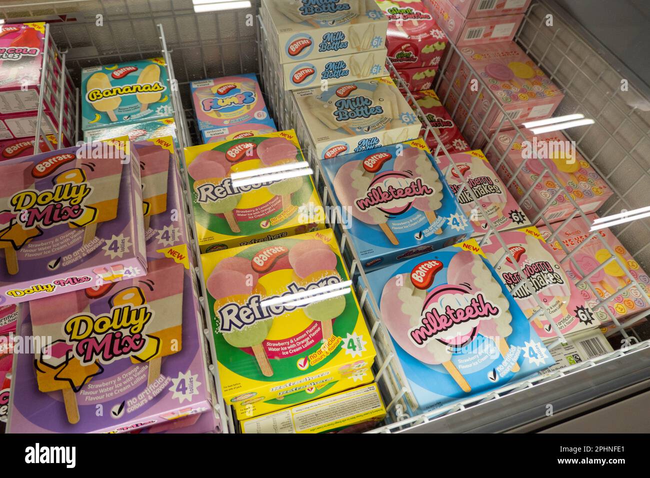 Ice cream freezer in supermarket hi-res stock photography and images ...