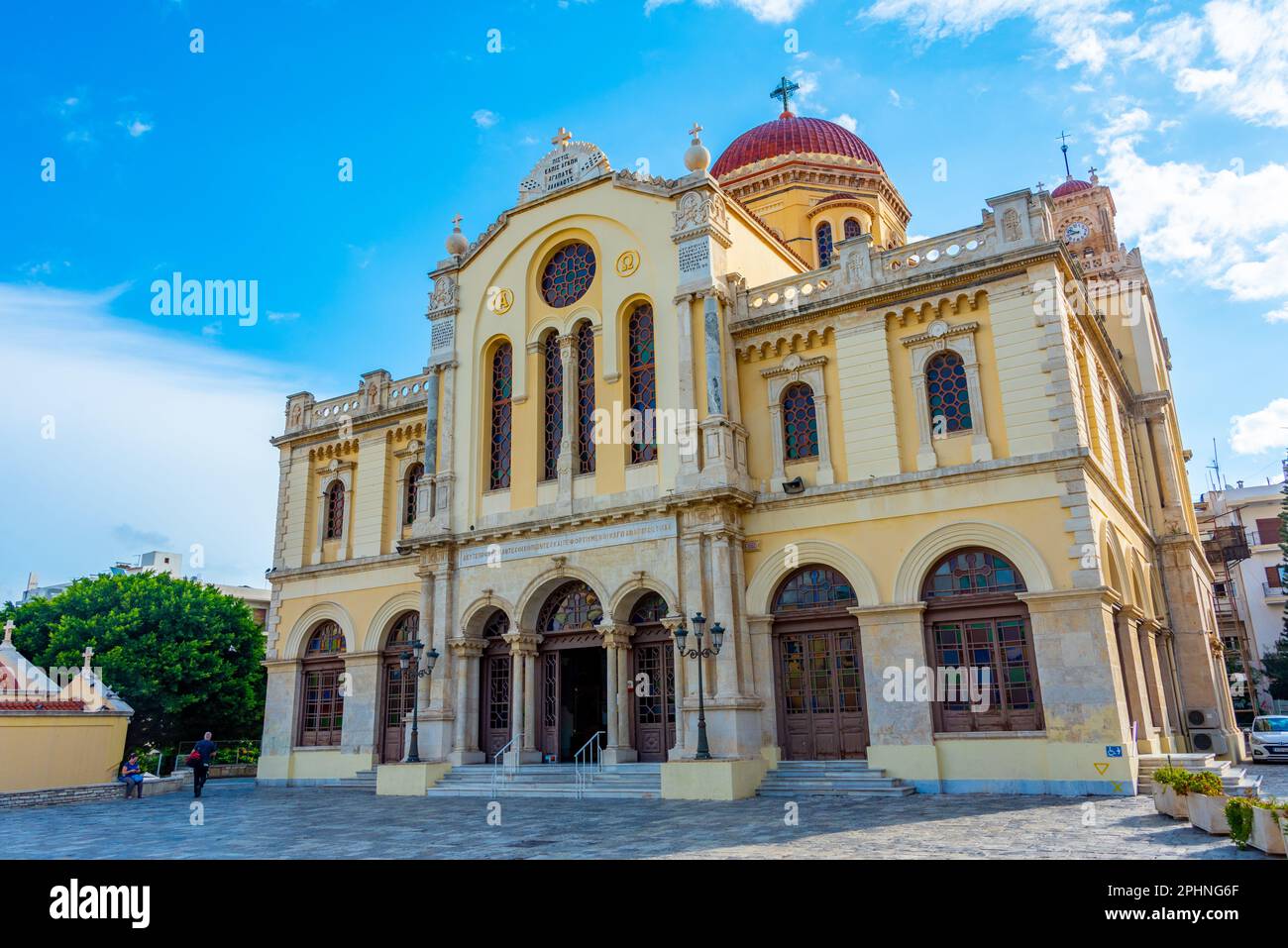 Church of Agios Minas in Greek town Heraklion Stock Photo - Alamy