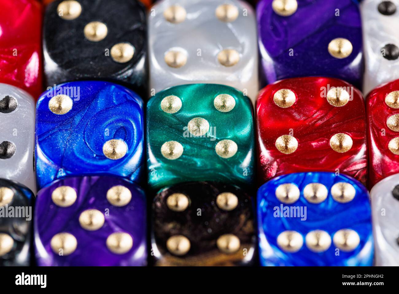Dice for board game and role-playing game Stock Photo - Alamy