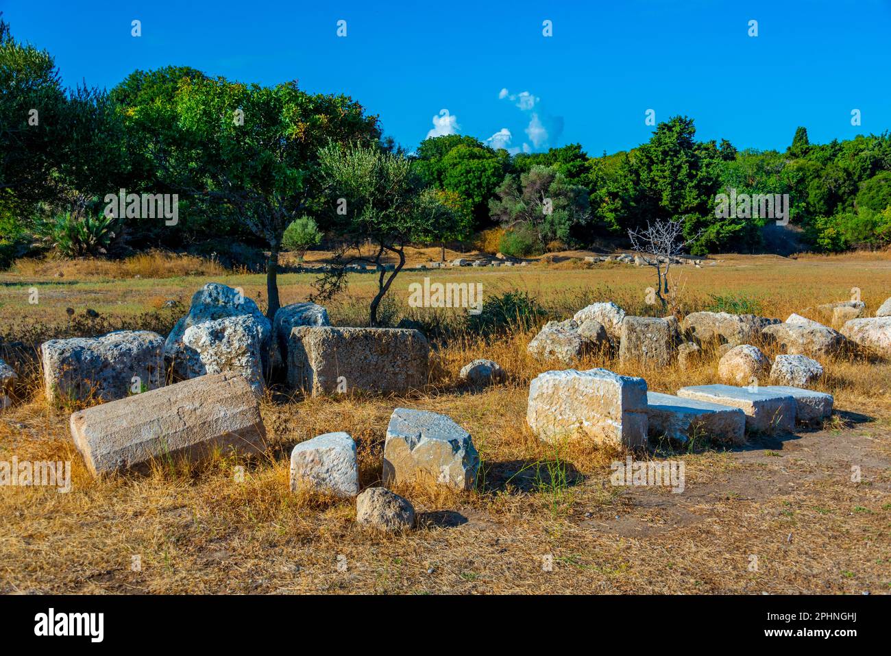 Acropolis of Rhodes in Greece Stock Photo - Alamy