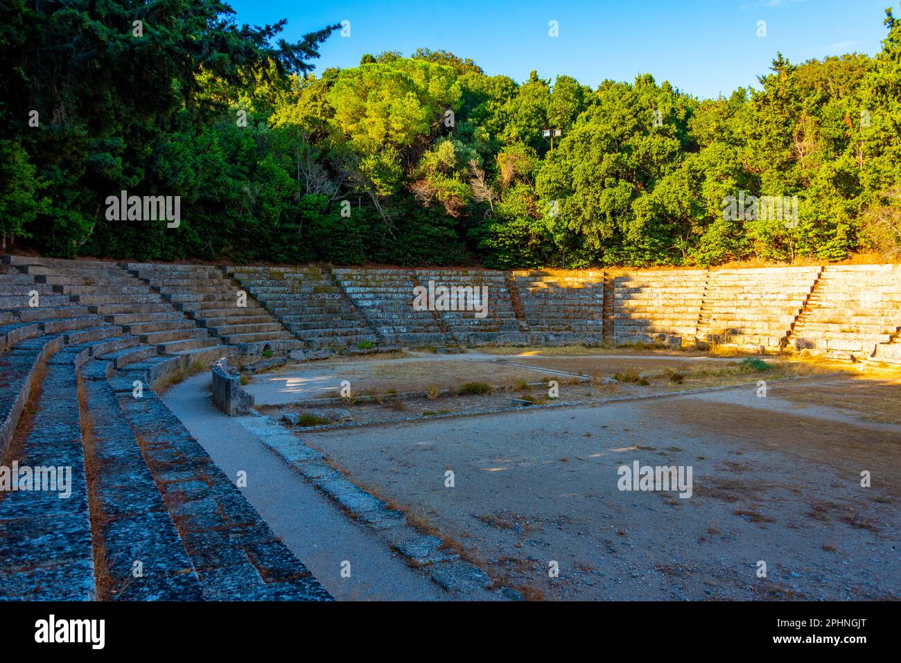 Ancient Olympic Stadium at Rhodes, Greece Stock Photo - Alamy
