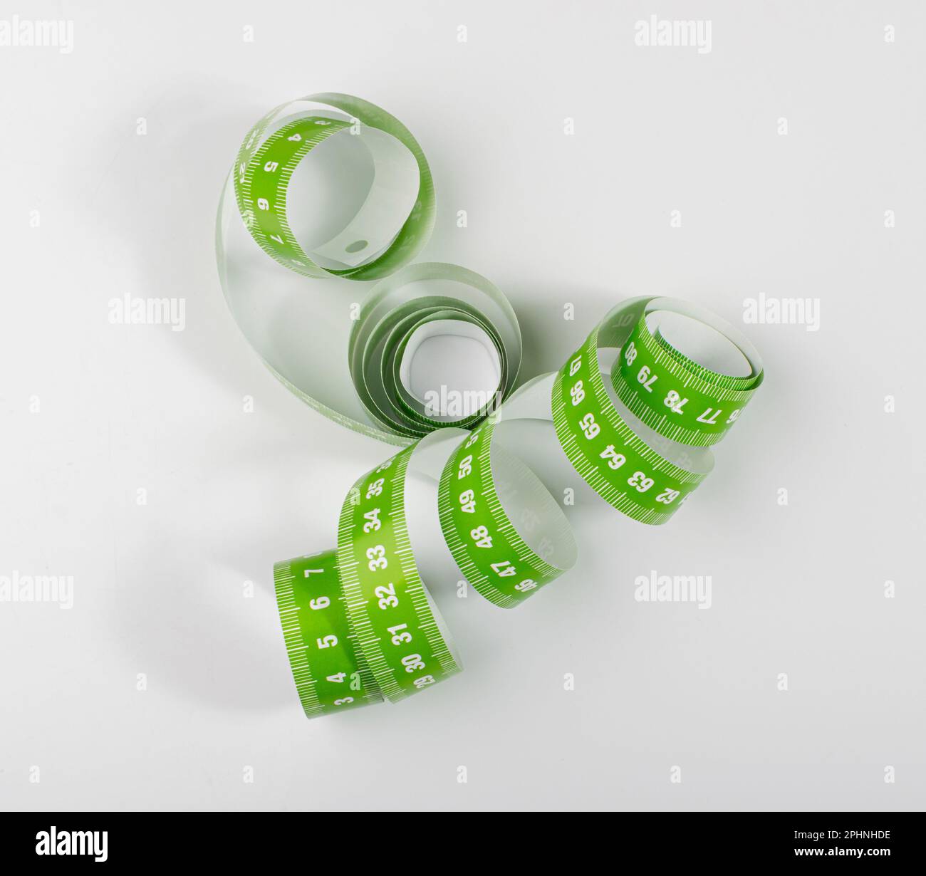 Measuring Tape Isolated, Green Measure Tapes, Sewing Metric Tape on ...