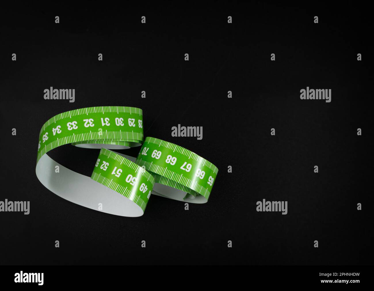 Measuring Tape Isolated, Measure Tapes, Sewing Metric Tape on Black ...