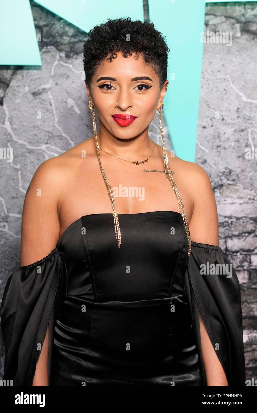 Nicque Marina attends the "Renfield" premiere at the Museum of Modern ...