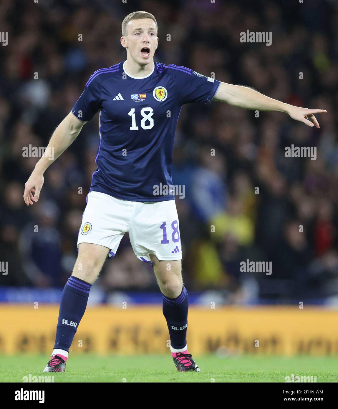 Scotland's Lewis Ferguson during the UEFA Euro 2024 qualifying group A ...