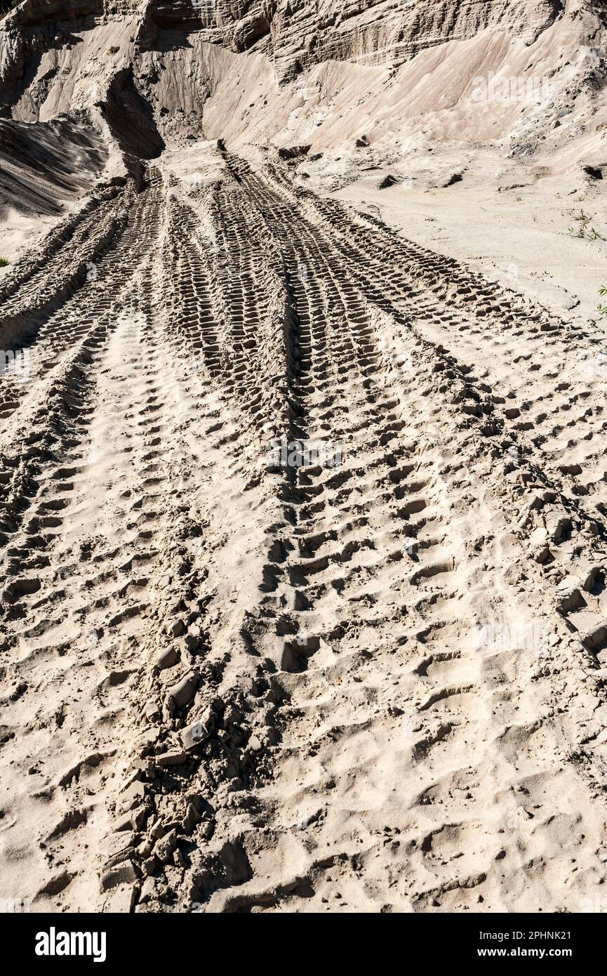 Gravel mining in open pit hi-res stock photography and images - Alamy
