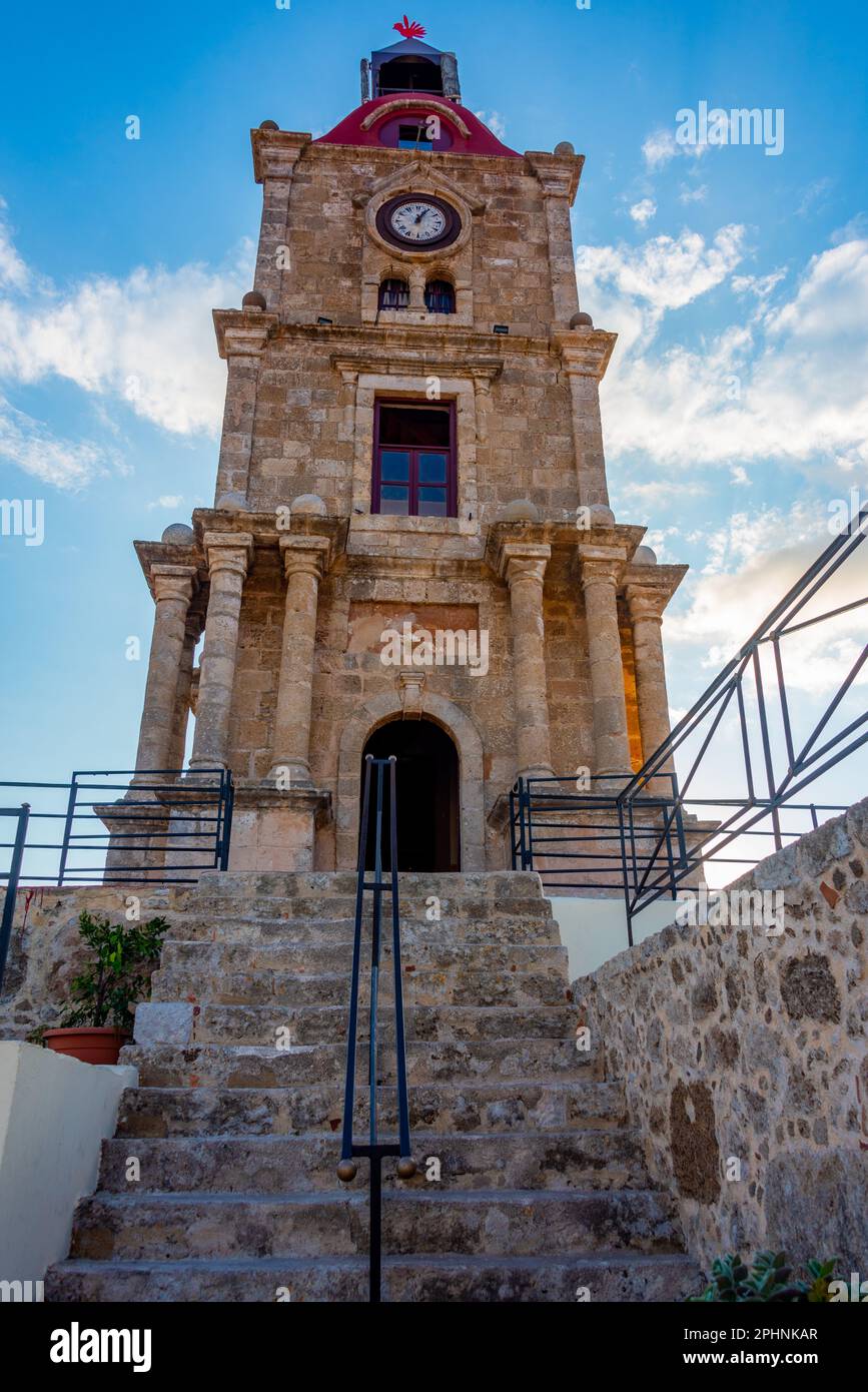 Ancient greek clocktower hi-res stock photography and images - Alamy